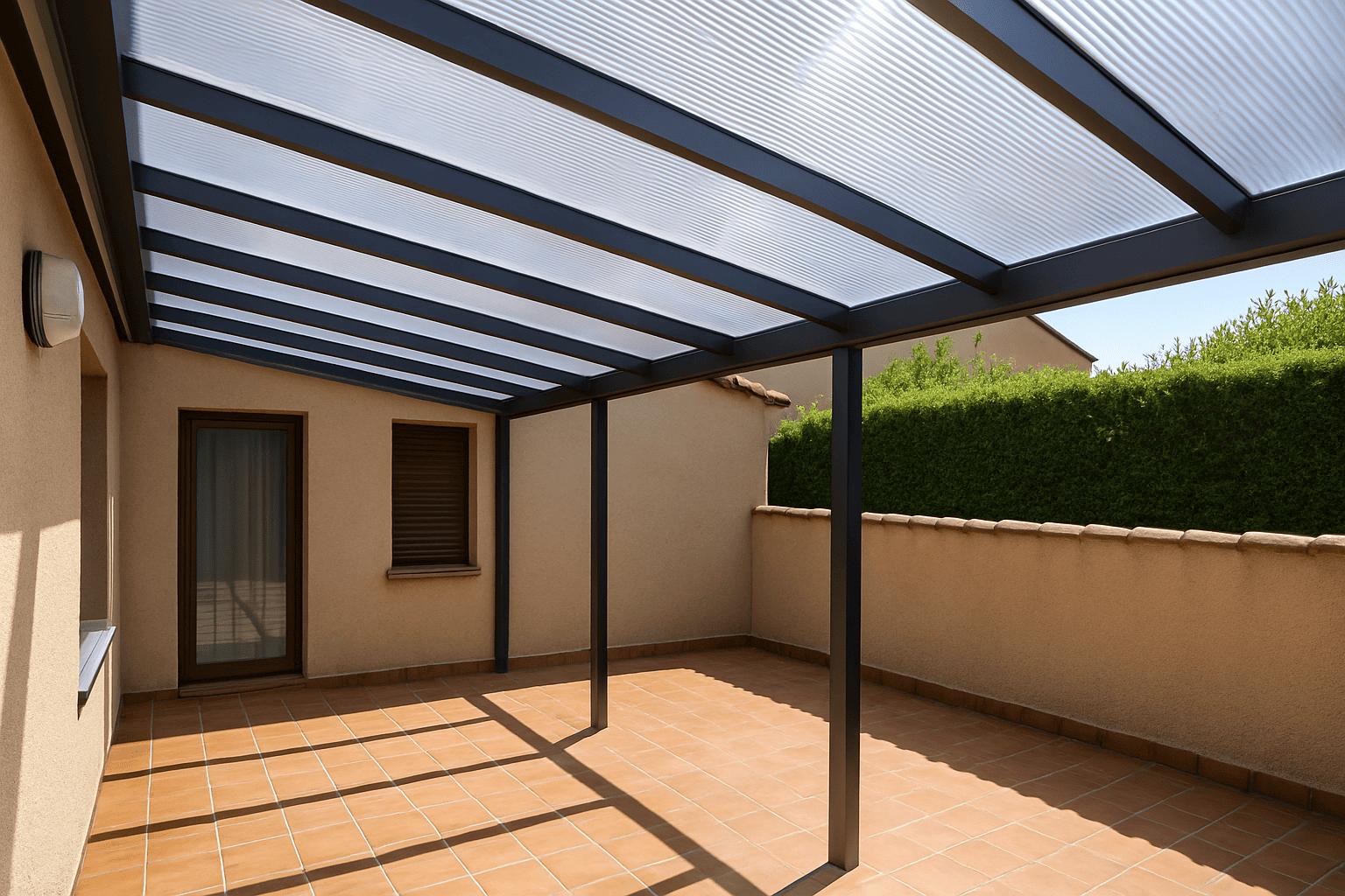 Luz y estilo sin obras pesadas con policarbonato para patios - Techos ...